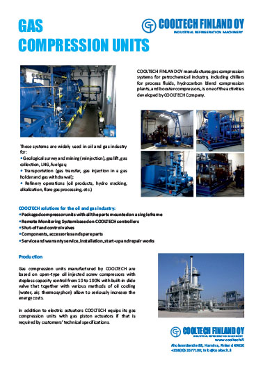 Cooltech equipment catalog